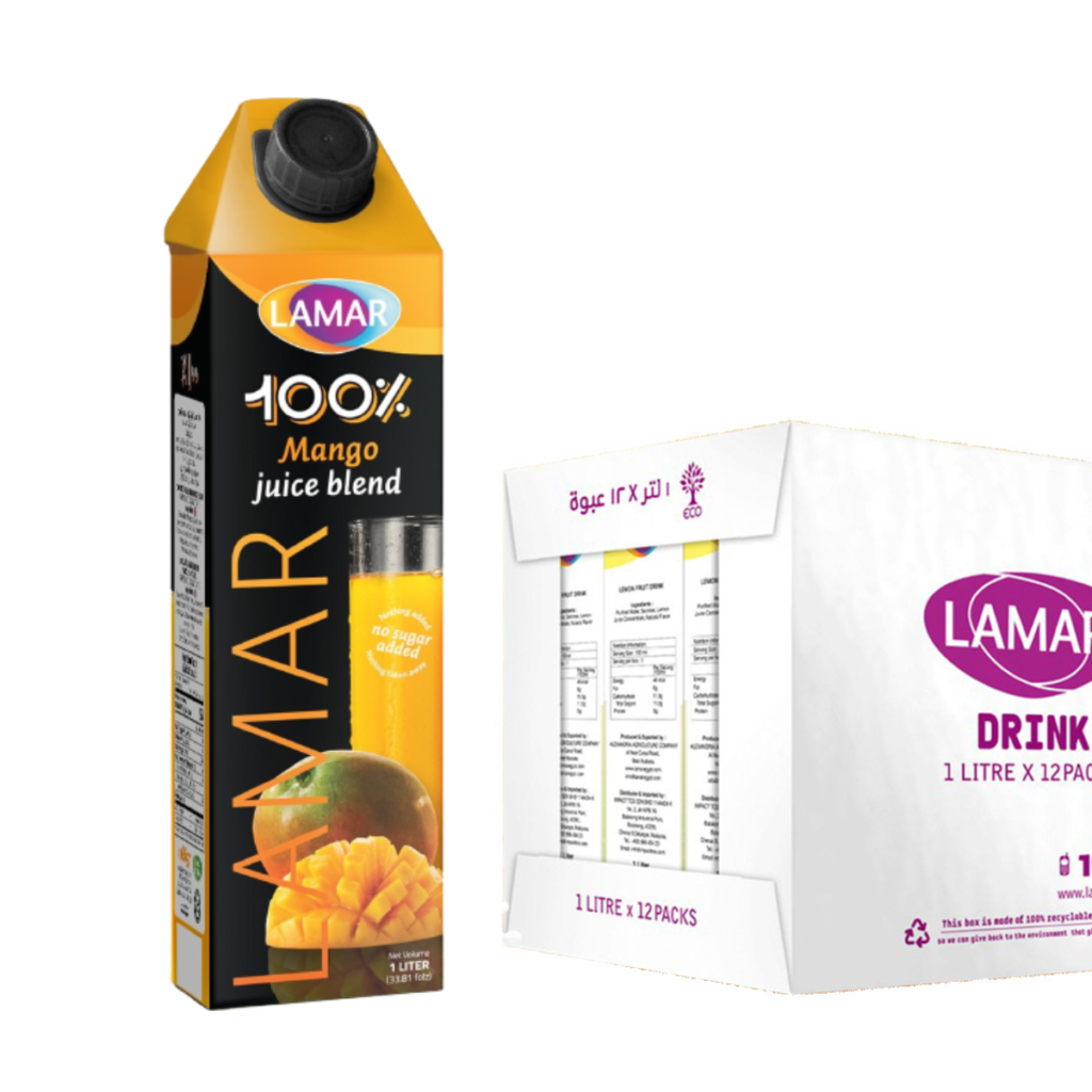 Lamar Mango 100% Juice 12x1L - Oneclick Maldives